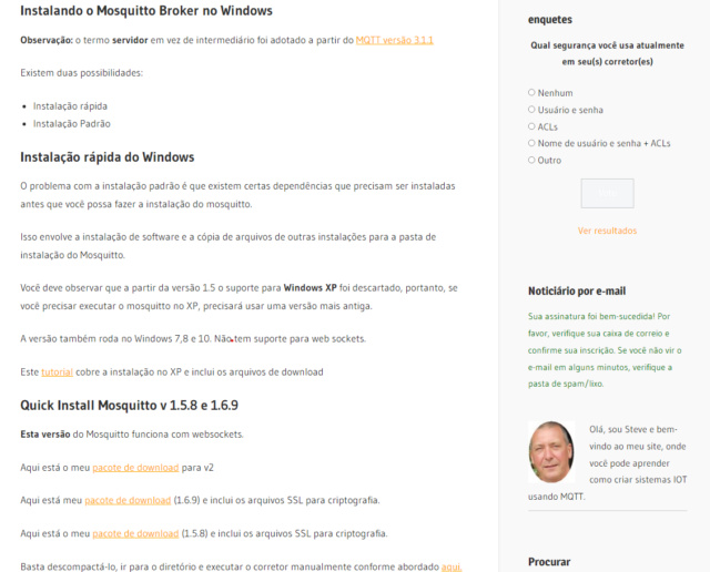 Como instalar o Mosquitto MQTT Broker no Windows? Como instalar o Mosquitto MQTT Broker no Windows?