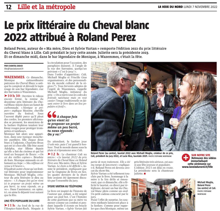 Article La Voix du Nord Article La Voix du Nord
