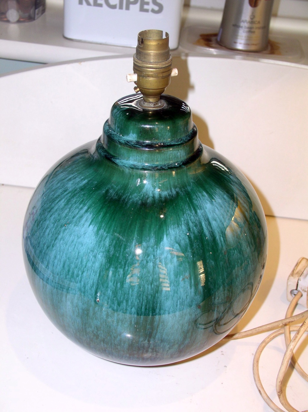 Large Mid-Century? Studio Pottery Lamp Base... Large Mid-Century? Studio Pottery Lamp Base...