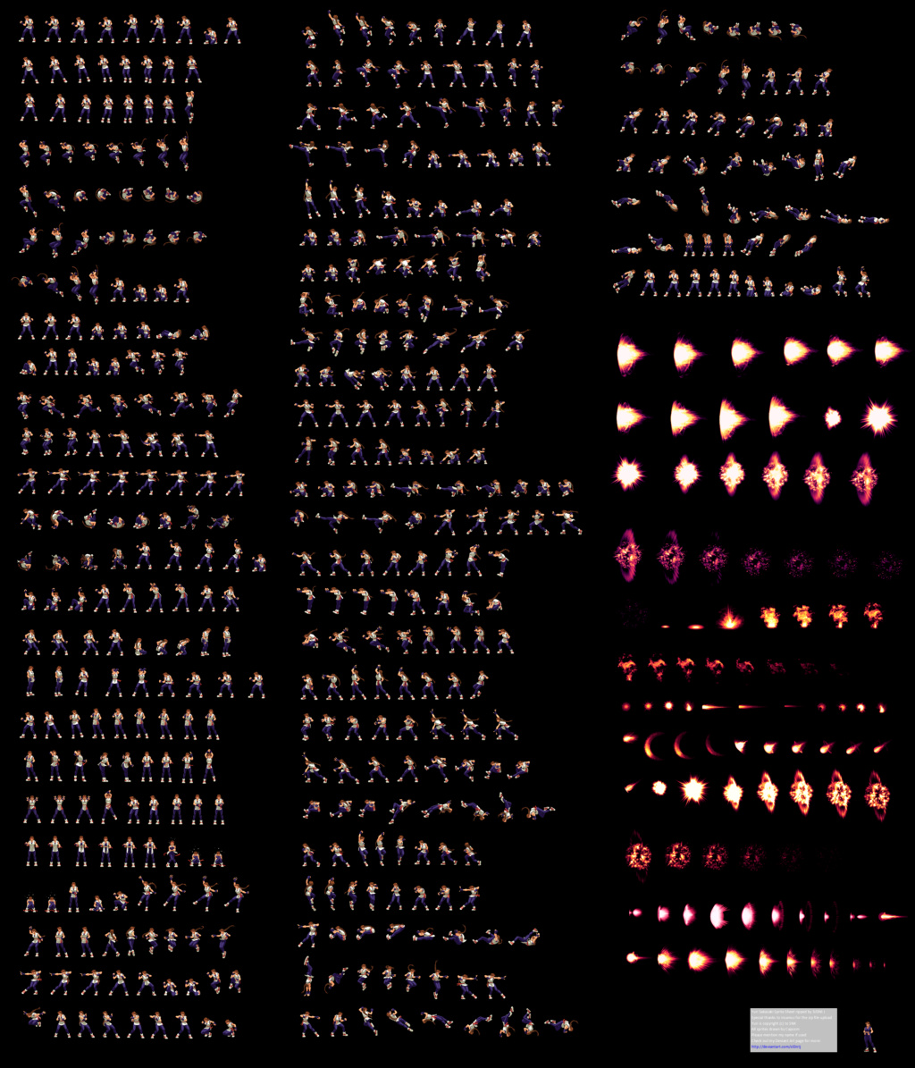 Some Capcom Vs Snk Sprite Sheets