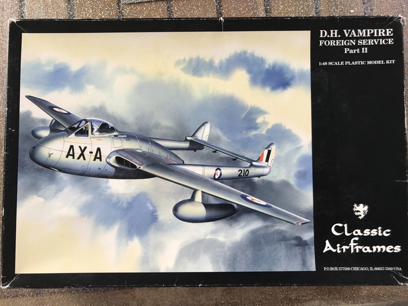 D.H Vampires CLASSIC AIRFRAMES 1/48 D.H Vampires CLASSIC AIRFRAMES 1/48