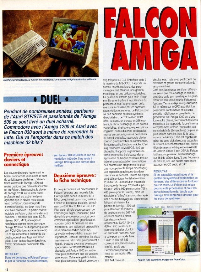 Atari Falcon Vs Amiga 1200 Atari Falcon Vs Amiga 1200